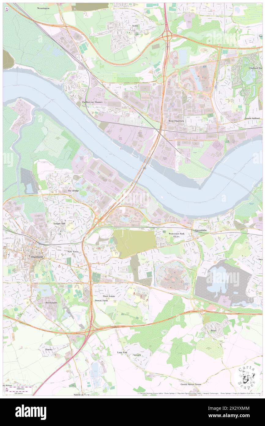 Map of dartford hi-res stock photography and images - Alamy