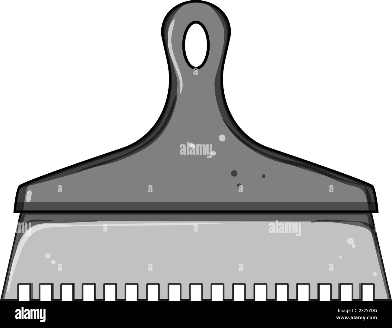 mortar notched trowel cartoon vector illustration Stock Vector Image ...