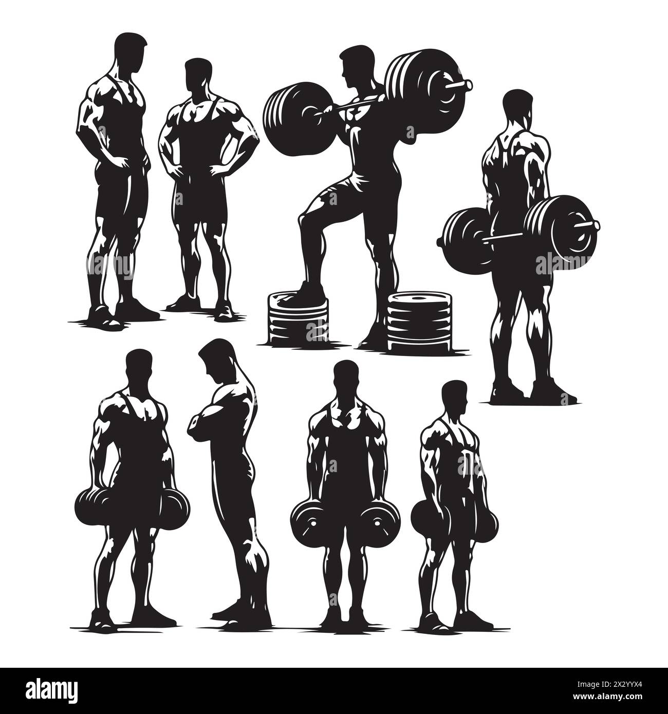 Deadlift logo Stock Vector Images - Alamy