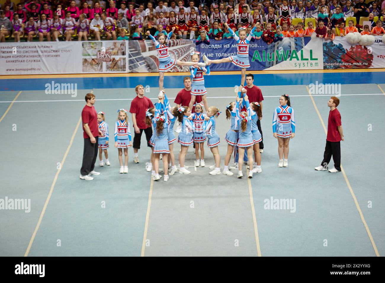 MOSCOW - MAR 24: Performance of cheerleaders team Sharks at ...