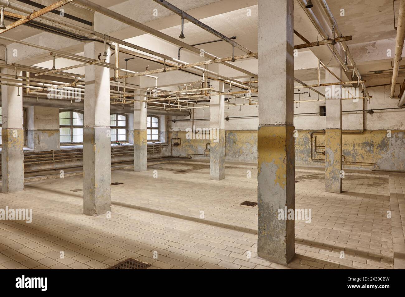 Gas chamber in Mauthausen concentration camp. Second war world. Austria ...
