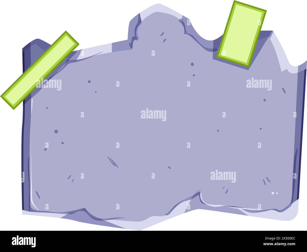 reminder pinned torn paper notes cartoon vector illustration Stock ...