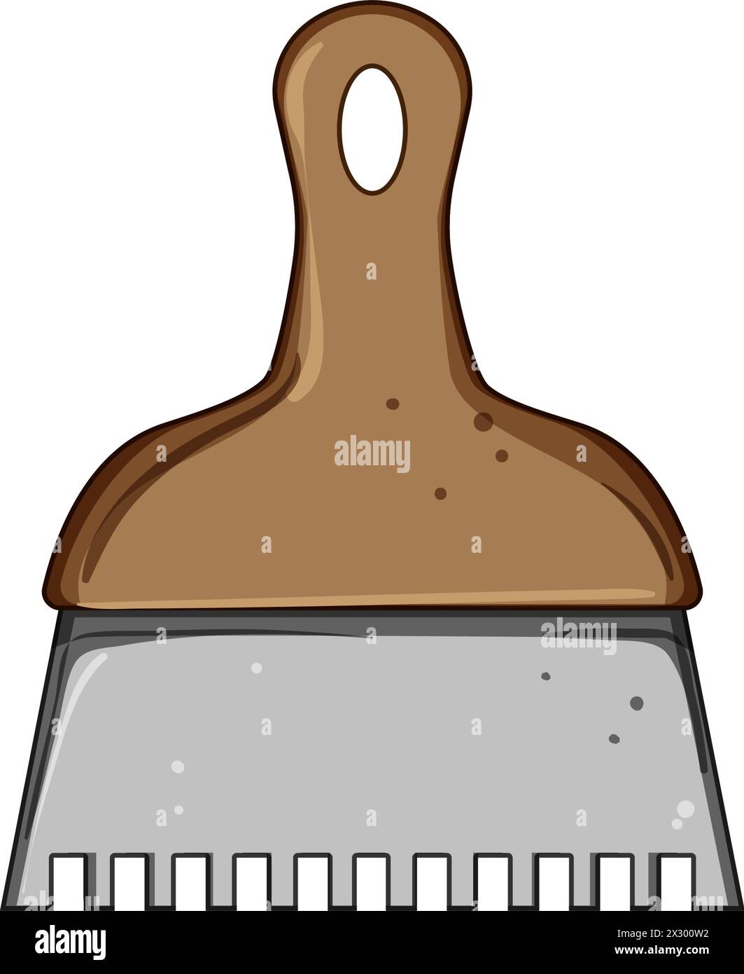 flooring notched trowel cartoon vector illustration Stock Vector Image ...