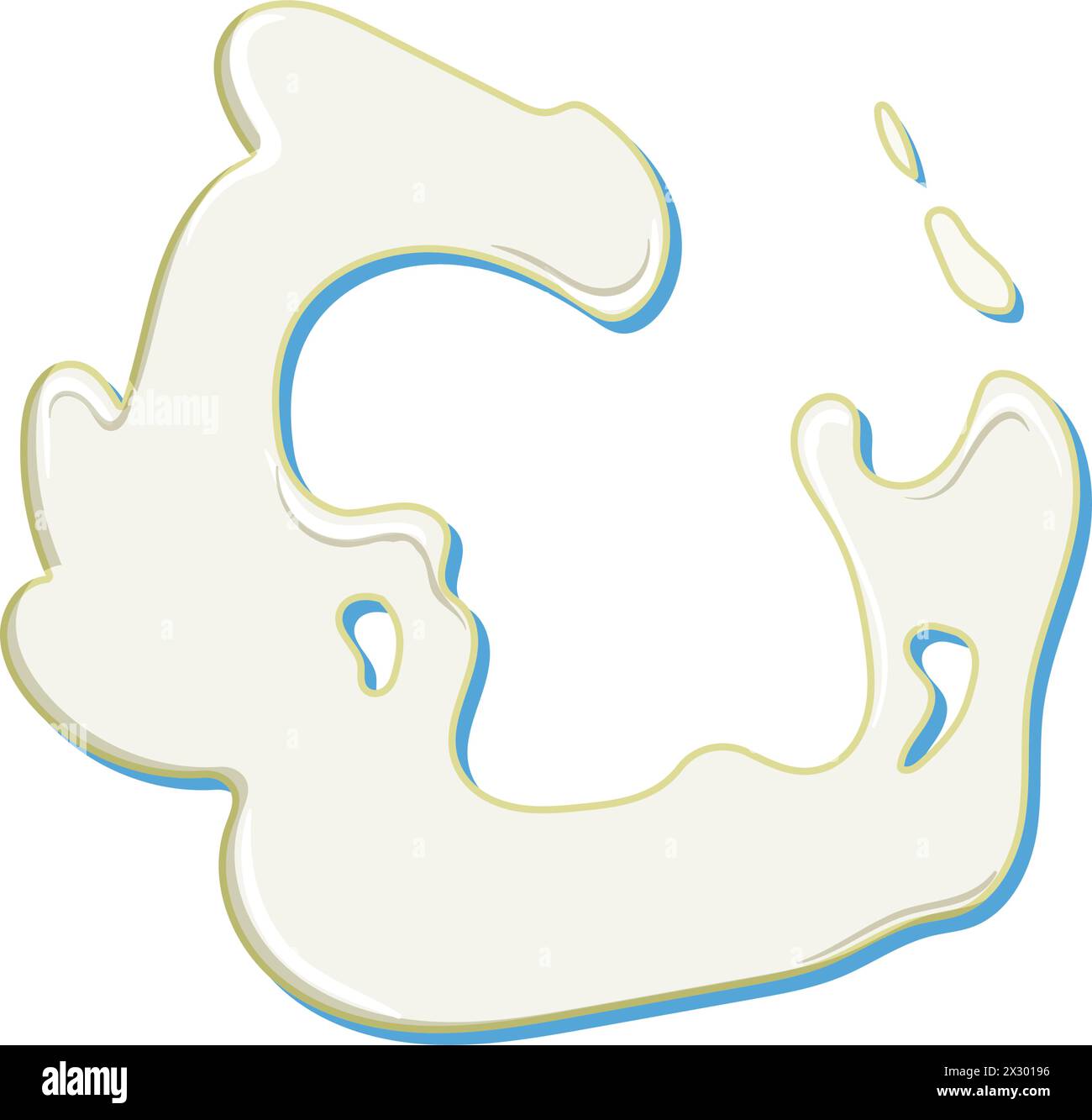 cow milk splash cartoon vector illustration Stock Vector Image & Art ...