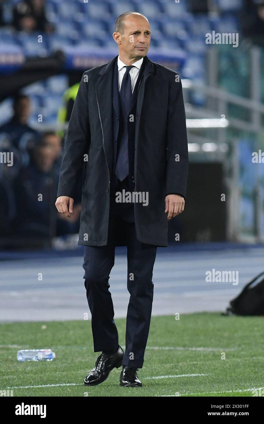 Juventus trainer Massimiliano Allegri during the Italy cup semifinal ...
