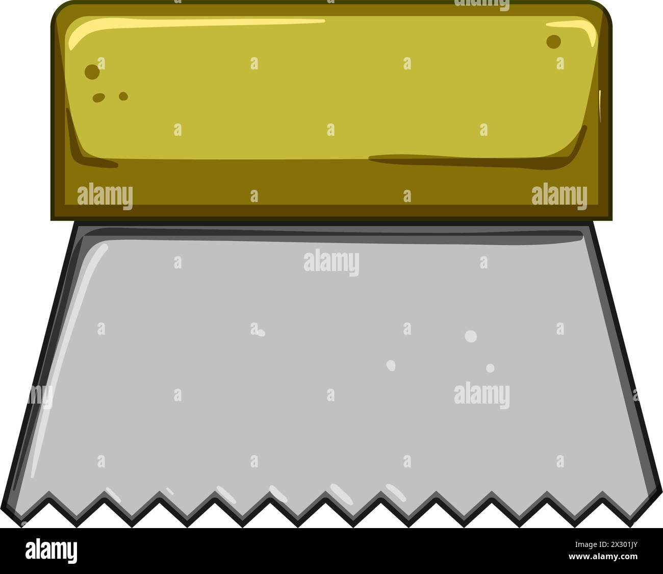 construction notched trowel cartoon vector illustration Stock Vector ...