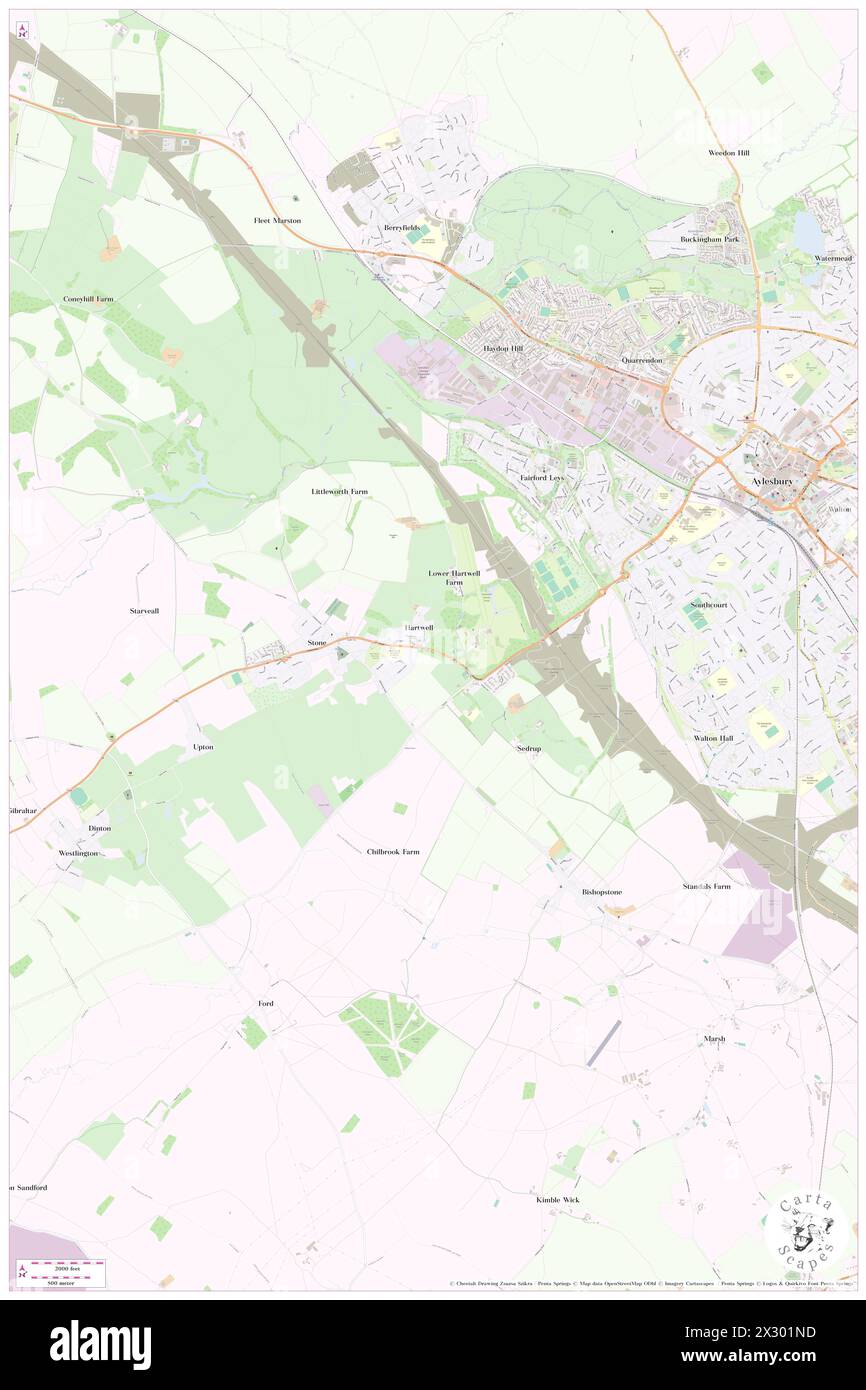 Map of hartwell hi-res stock photography and images - Alamy