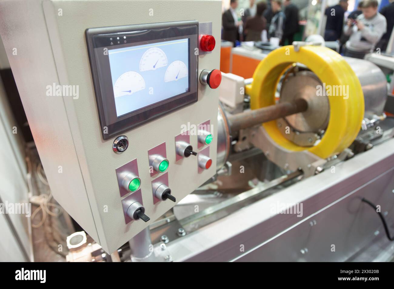 MOSCOW - FEB 28: Sample of industrial equipment - measuring instrument ...