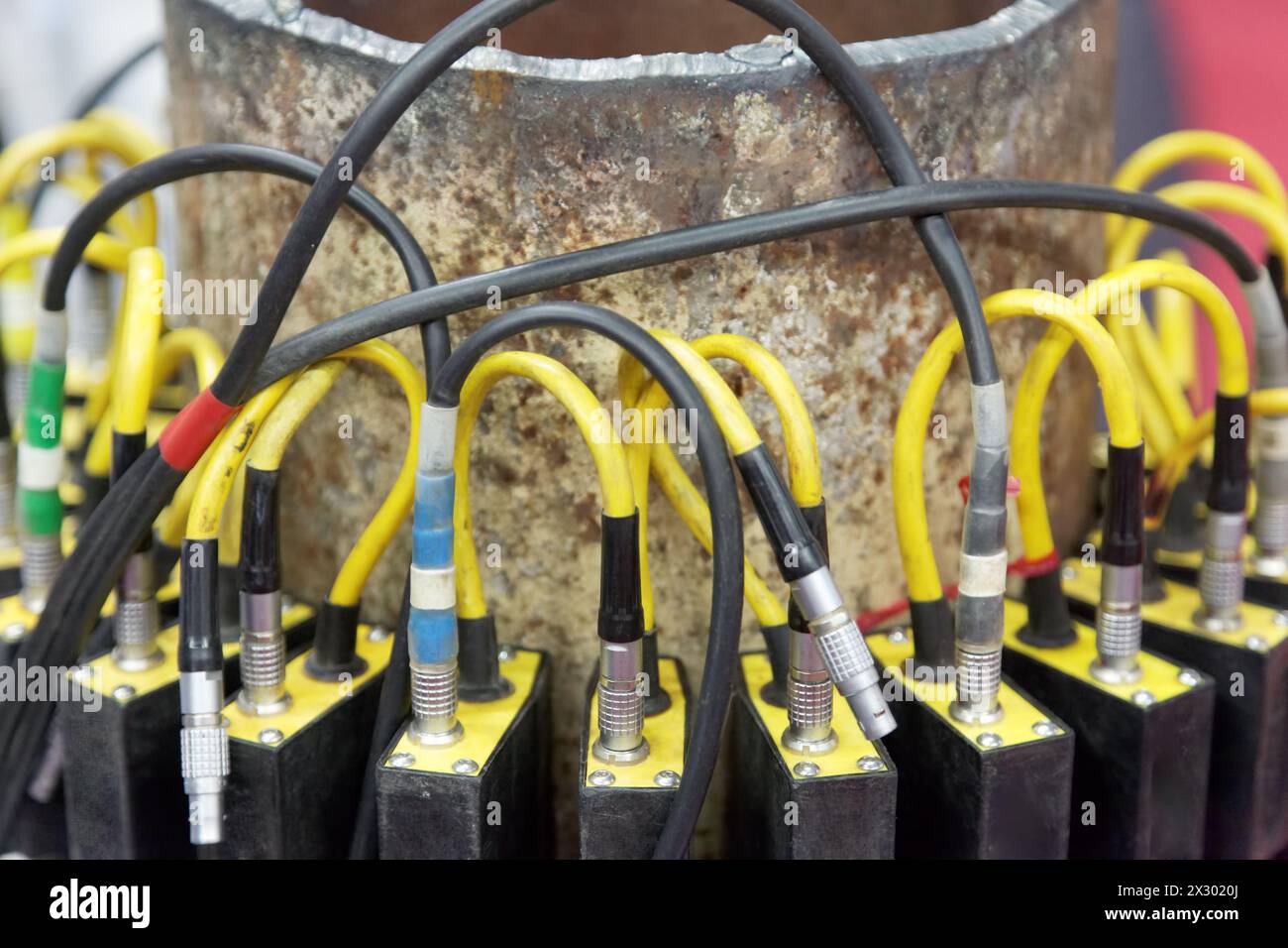 Sample of industrial equipment for detecting defects in pipes Stock ...