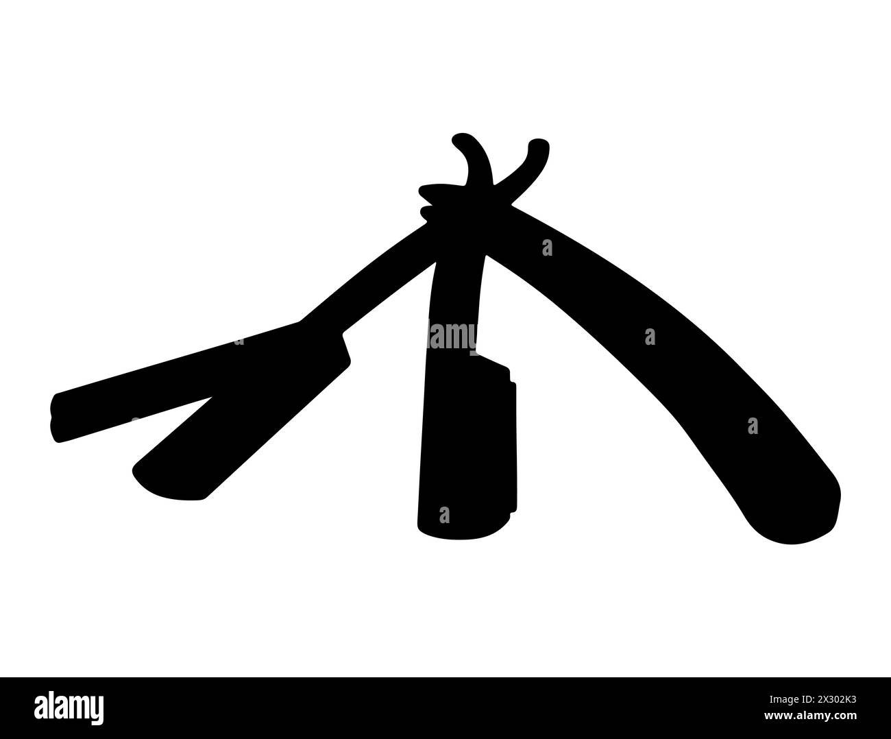 Razor silhouette vector art Stock Vector Image & Art - Alamy