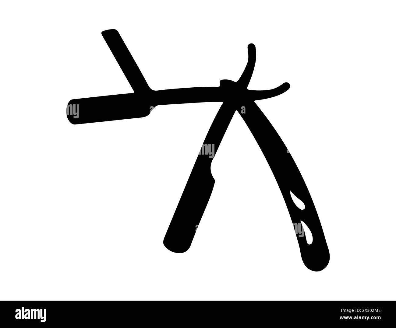 Razor silhouette vector art Stock Vector Image & Art - Alamy