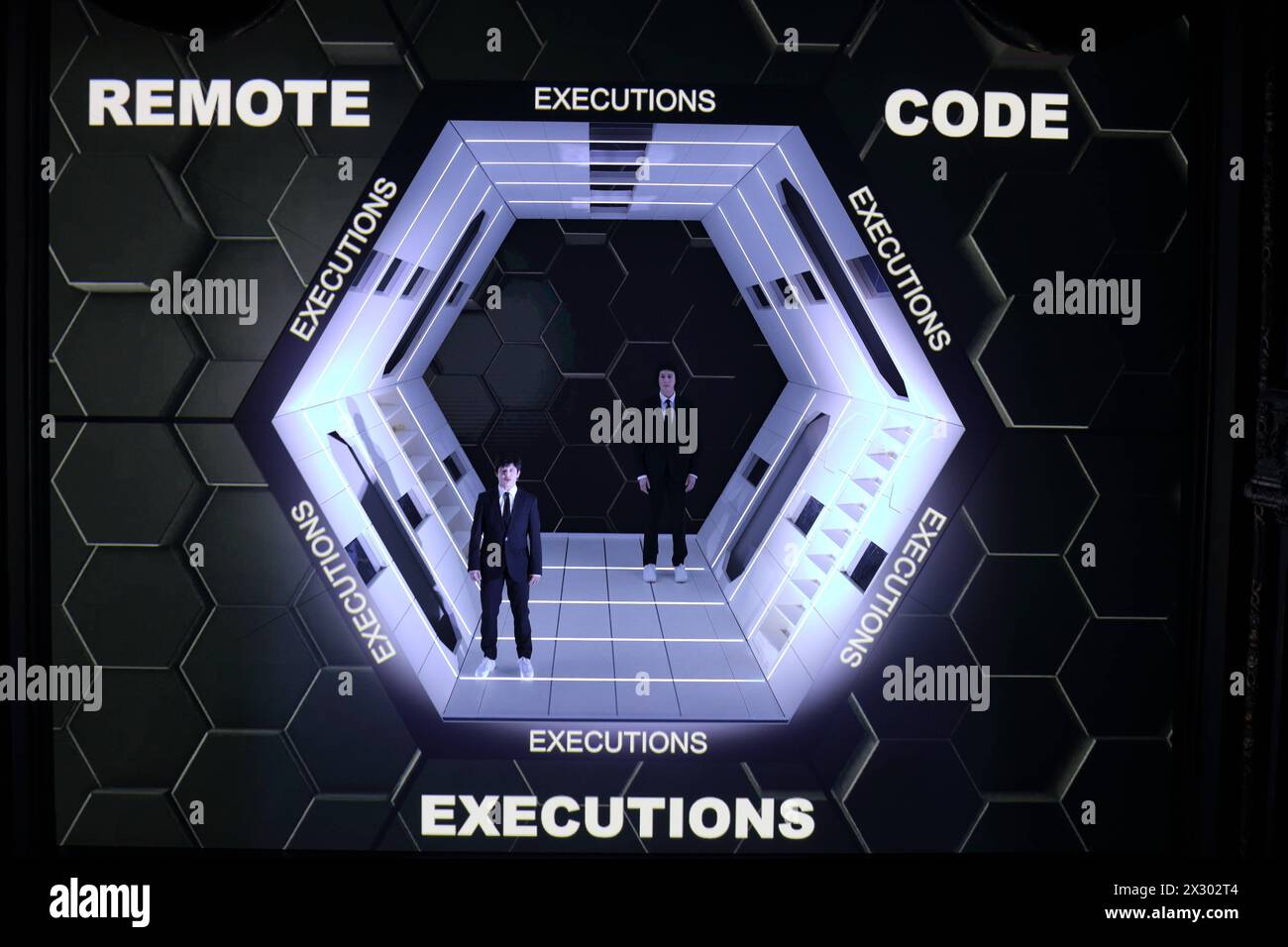 Paul Zichner und Max Gindorff, v.l., während der Fotoprobe für das ...