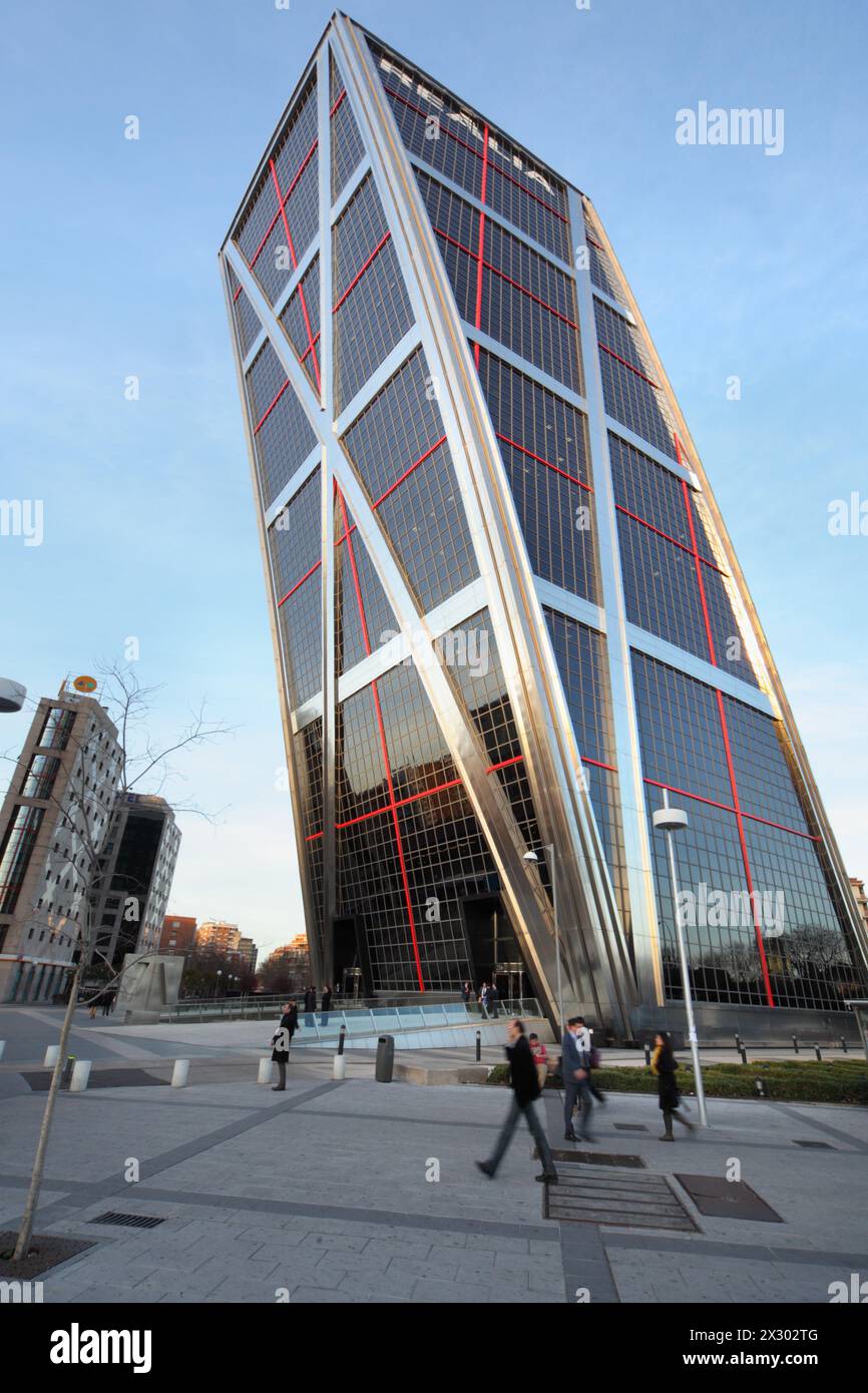 MADRID - MARCH 8: One building of Gate to Europe on March 8, 2012 in ...