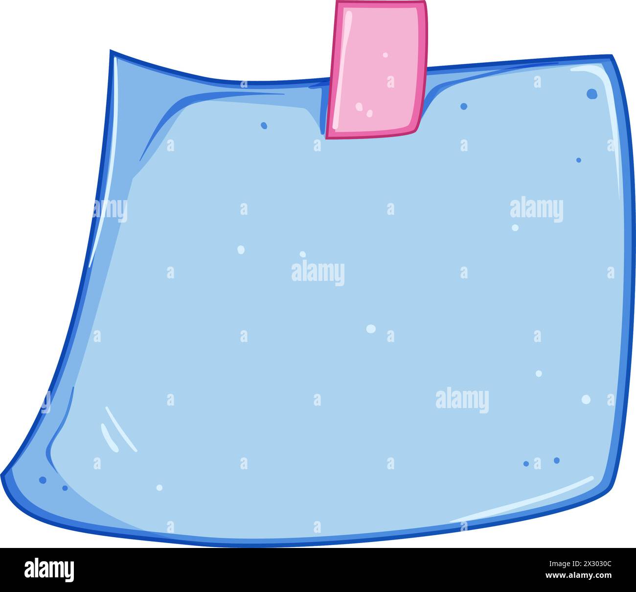 important pinned paper notes cartoon vector illustration Stock Vector ...