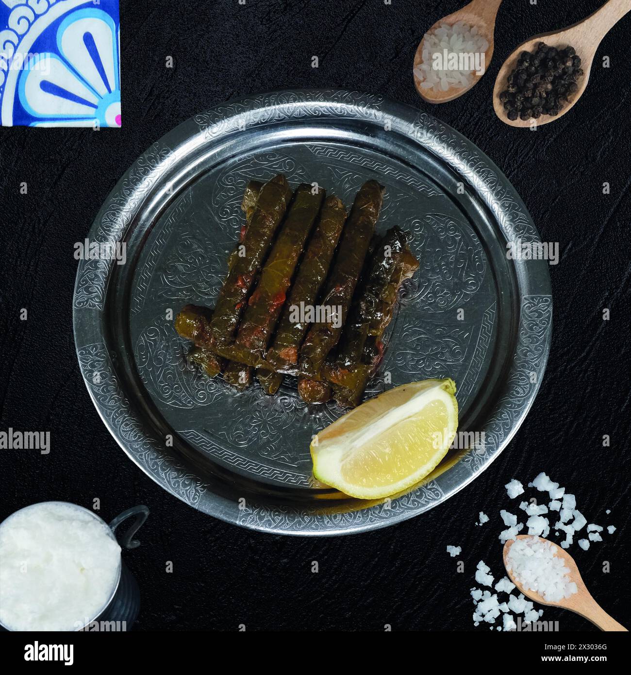 Turkish Style Leaf Wrap with Great Taste Stock Photo - Alamy