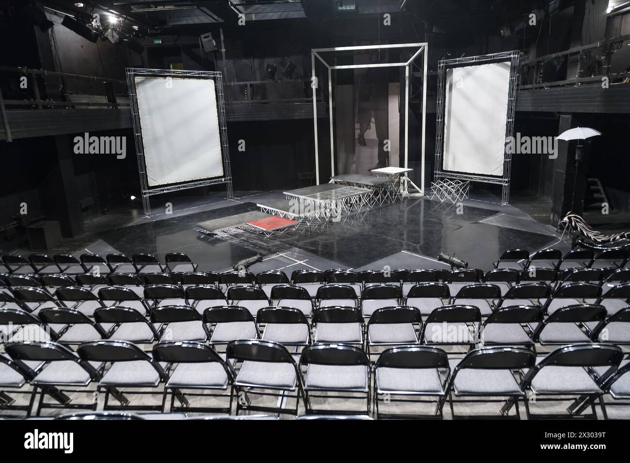 MOSCOW - JUN 16: Empty theater scene of School studio MHAT former ...