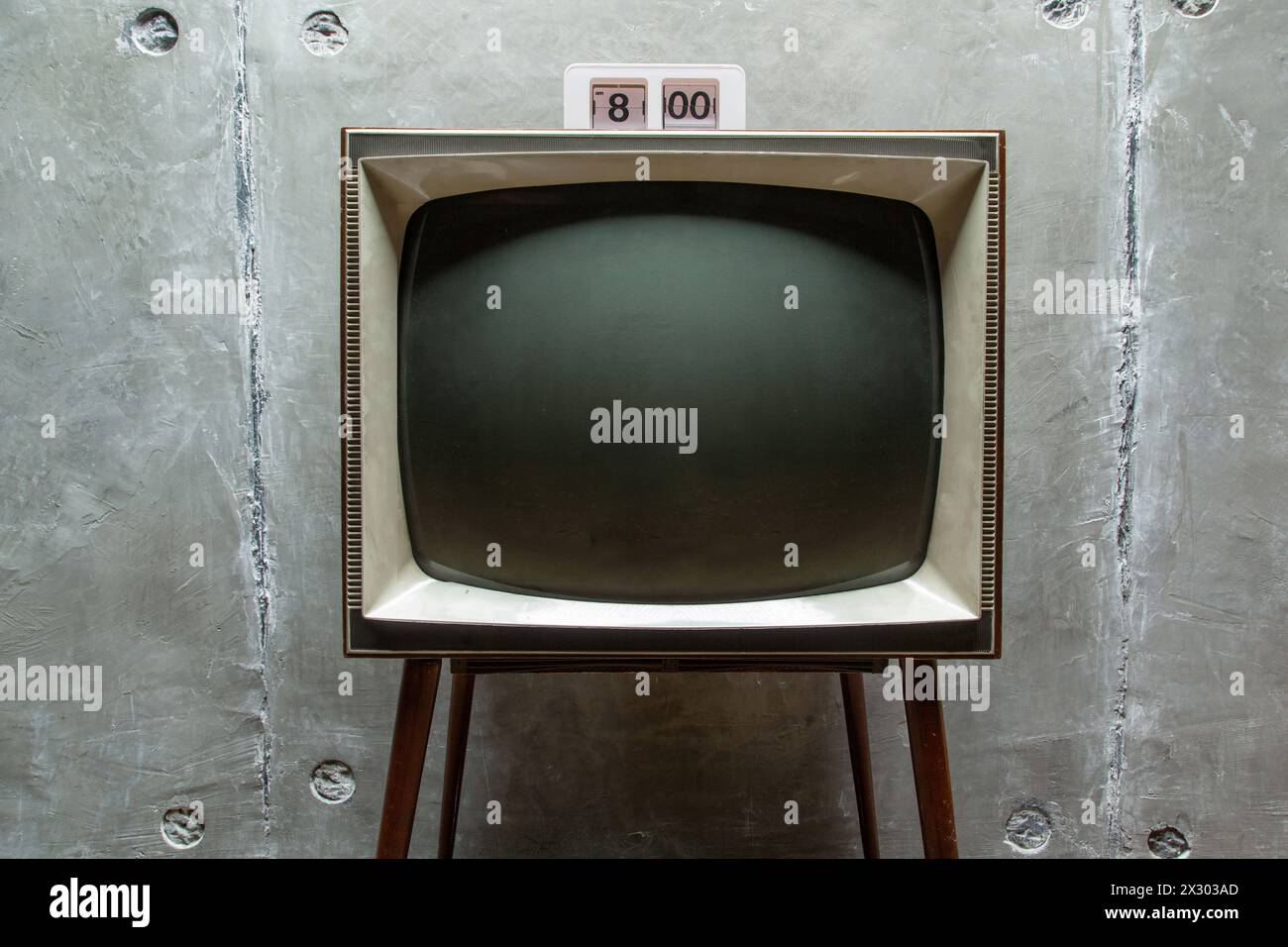 Old clock on screen hi-res stock photography and images - Alamy