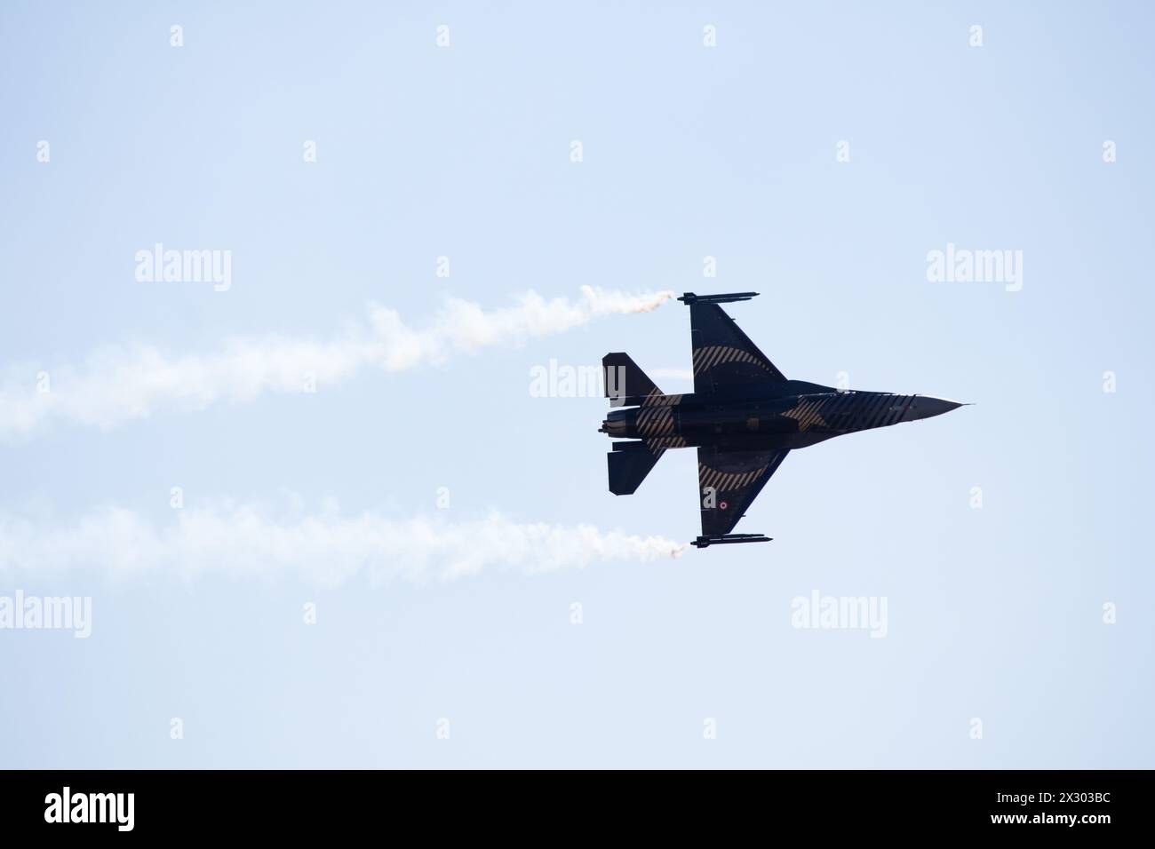 Istanbul, Atatürk Airport, Turkey- 28.04.2023 Soloturk. F-16 fighter ...