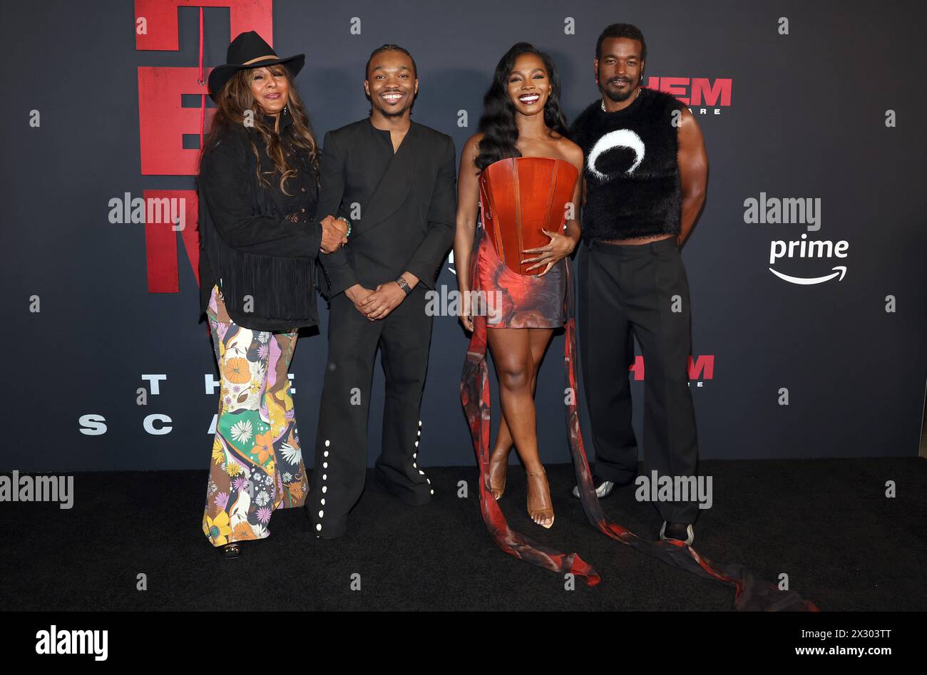 CULVER CITY, CA - APRIL 23: Pam Grier, Deborah Ayorinde, Luke James ...