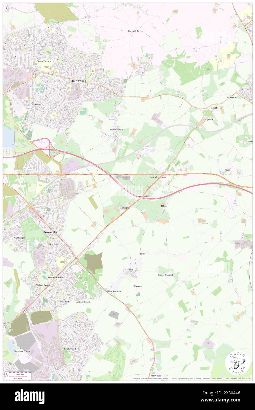 M6 motorway map Cut Out Stock Images & Pictures - Alamy