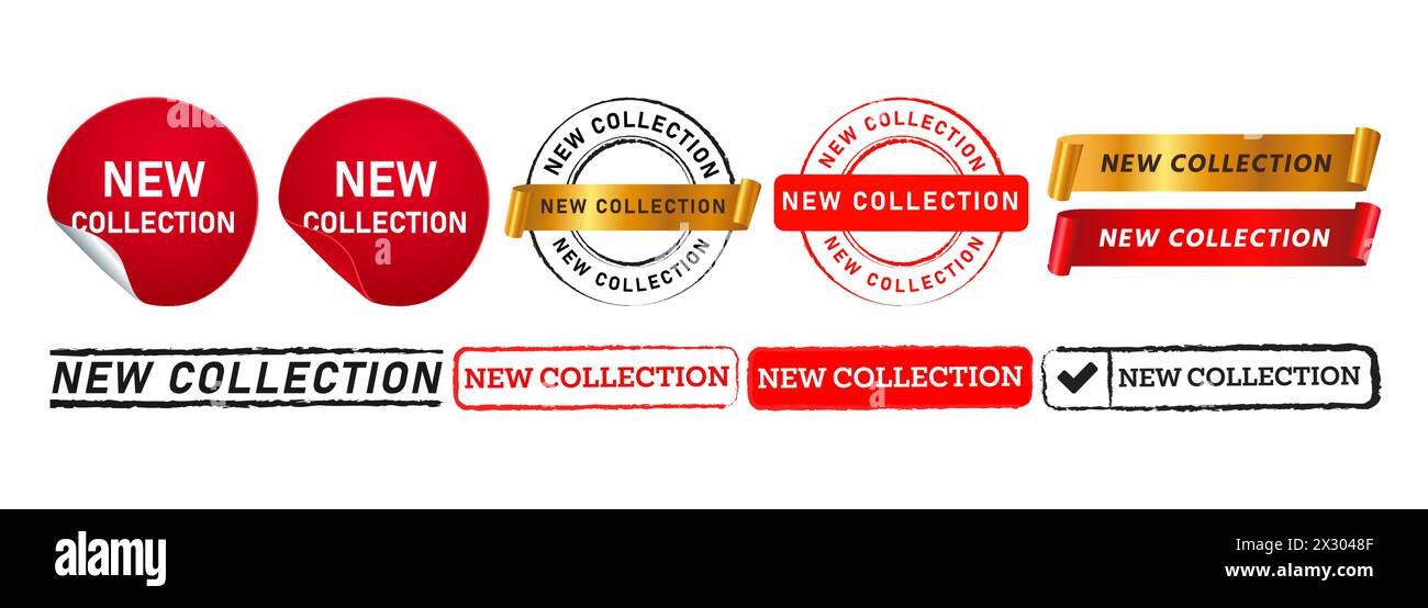 New collection logo hi-res stock photography and images - Alamy