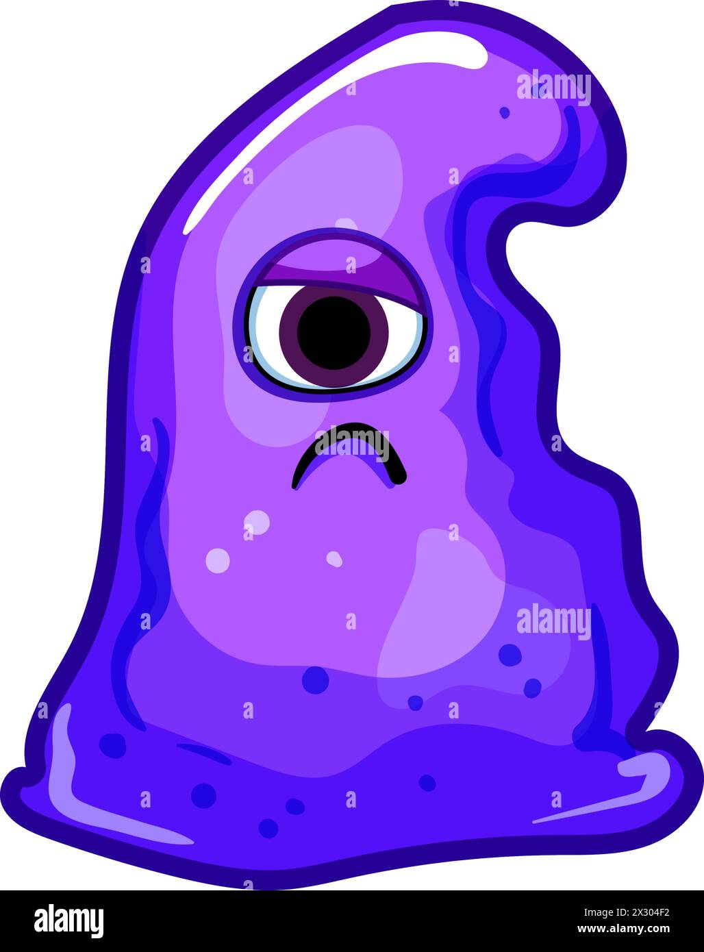 squishy slime character cartoon vector illustration Stock Vector Image ...