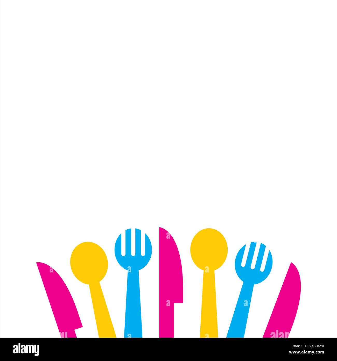 Illustration Spoon Knife Fork Vector Stock Vector Image And Art Alamy