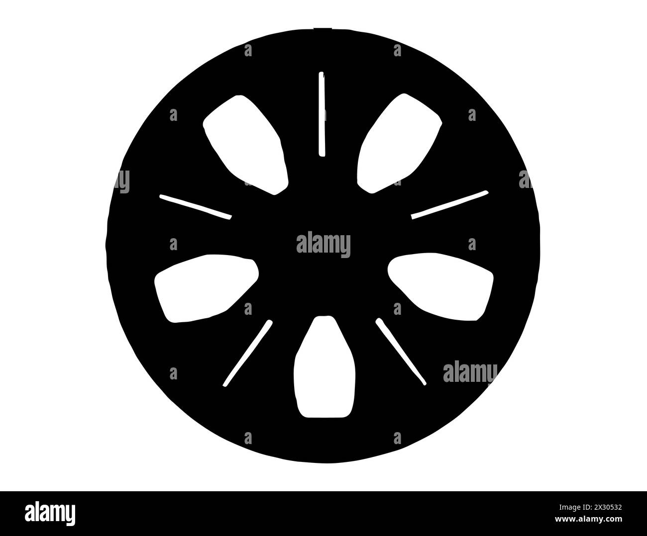 Wheel rim silhouette vector art Stock Vector Image & Art - Alamy