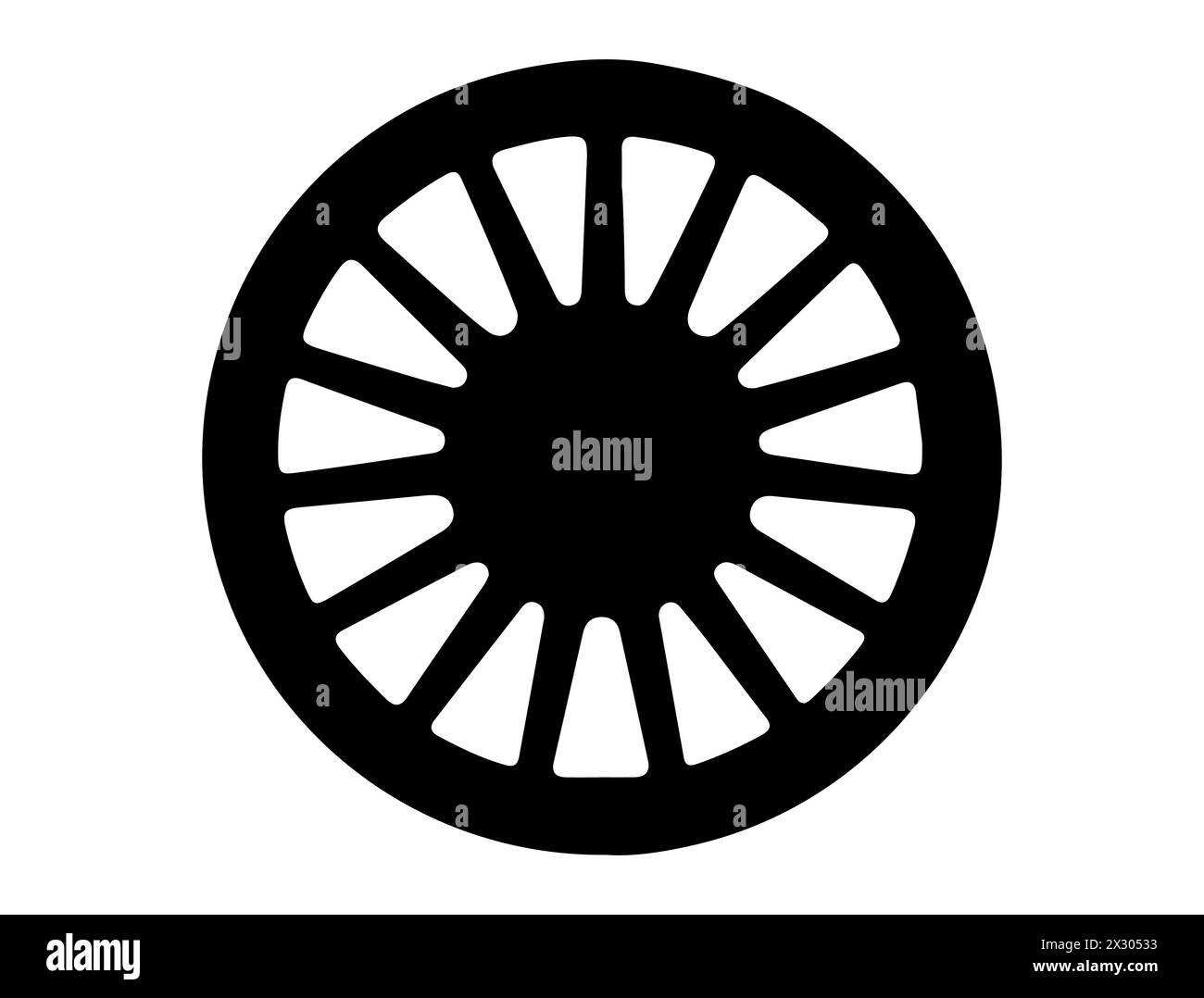 Wheel rim silhouette vector art Stock Vector Image & Art - Alamy