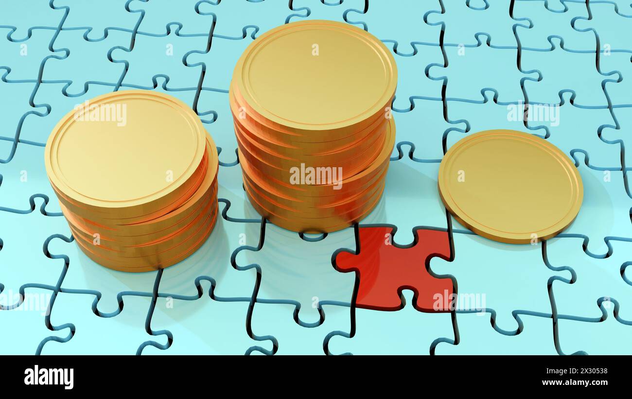 Three jigsaw pieces hi-res stock photography and images - Alamy
