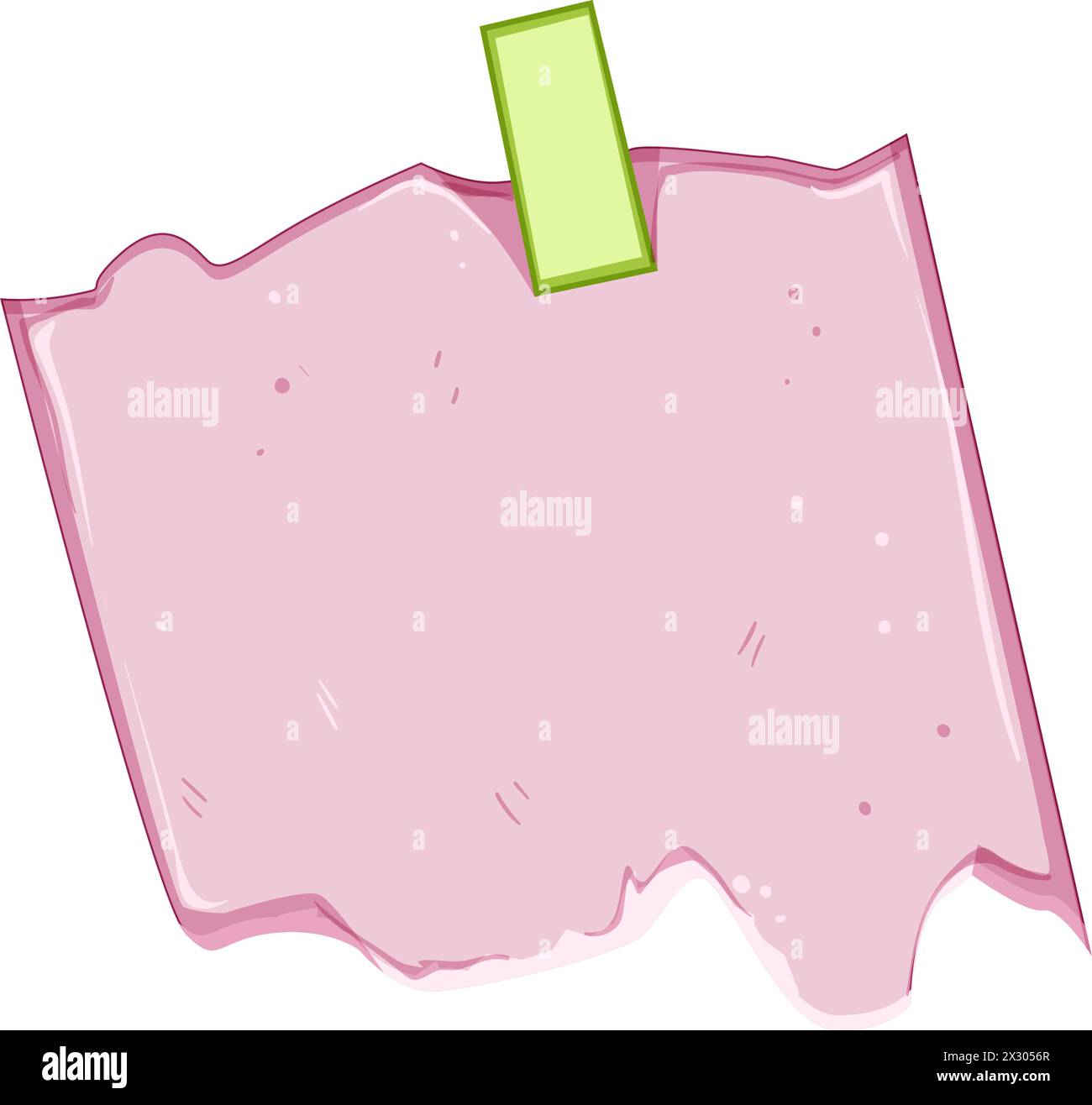 memory pinned torn paper notes cartoon vector illustration Stock Vector ...