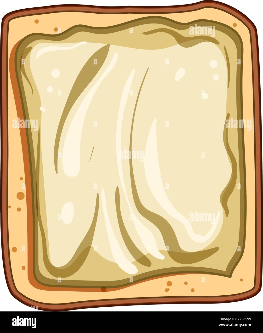 breakfast toast jam cartoon vector illustration Stock Vector Image ...
