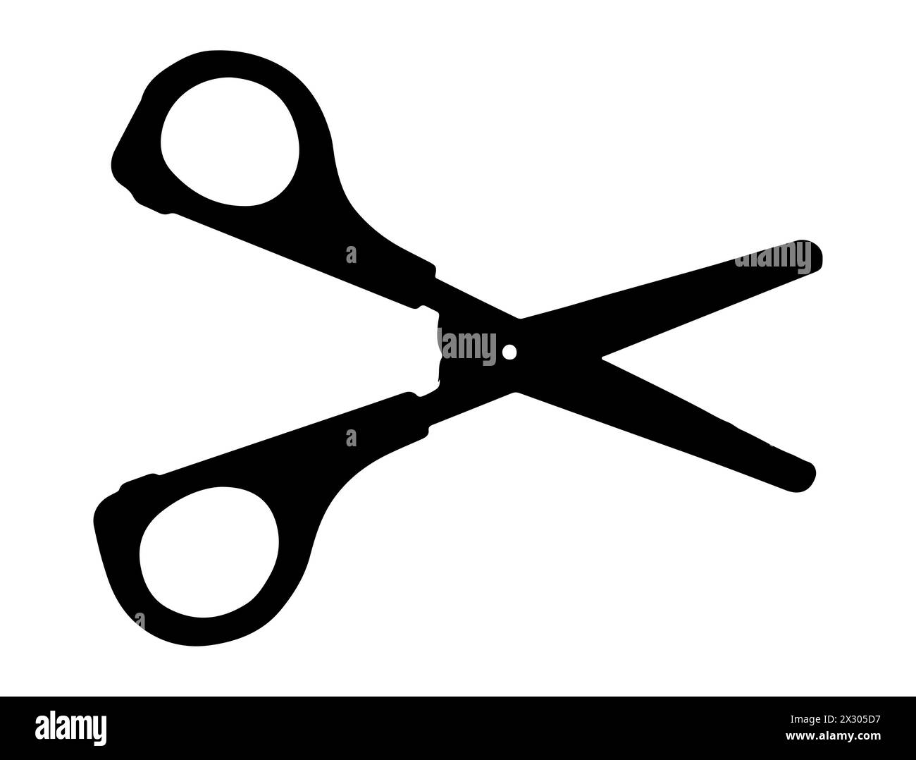 Scissor silhouette vector art Stock Vector Image & Art - Alamy