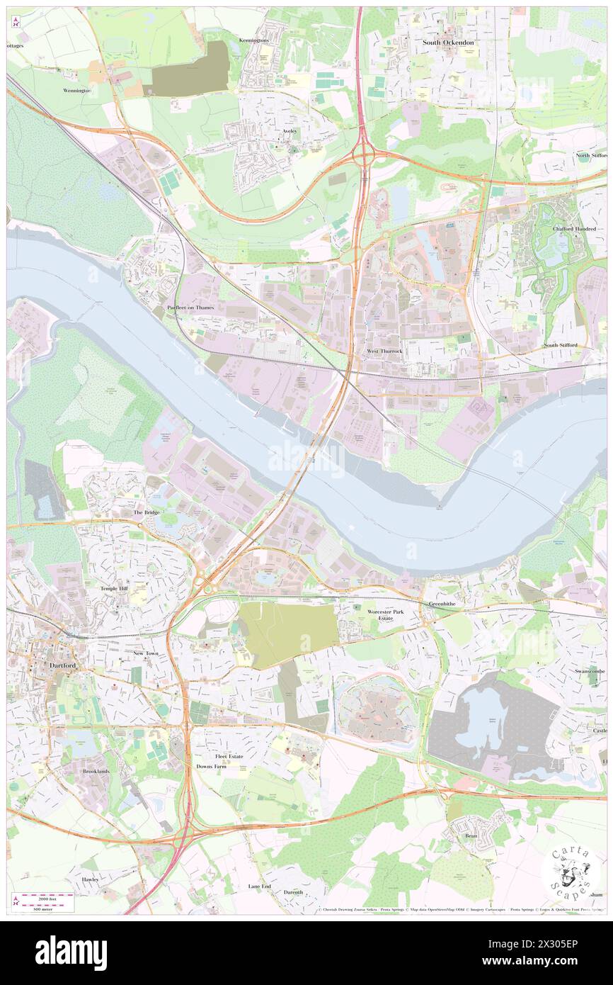 Map of dartford hi-res stock photography and images - Alamy
