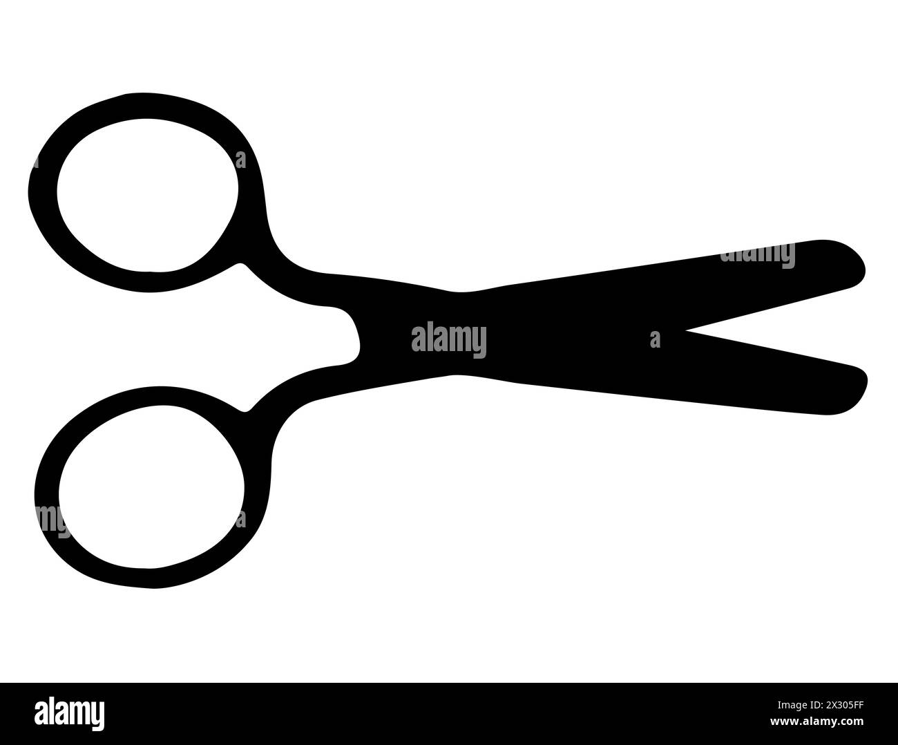 Scissor silhouette vector art Stock Vector Image & Art - Alamy