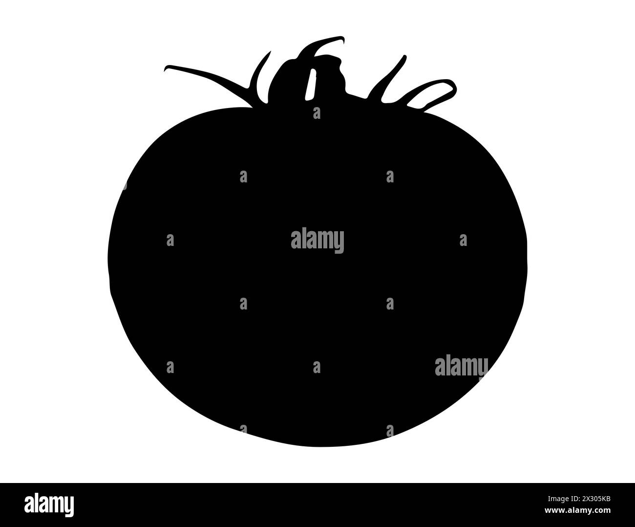Tomato silhouette vector art Stock Vector Image & Art - Alamy