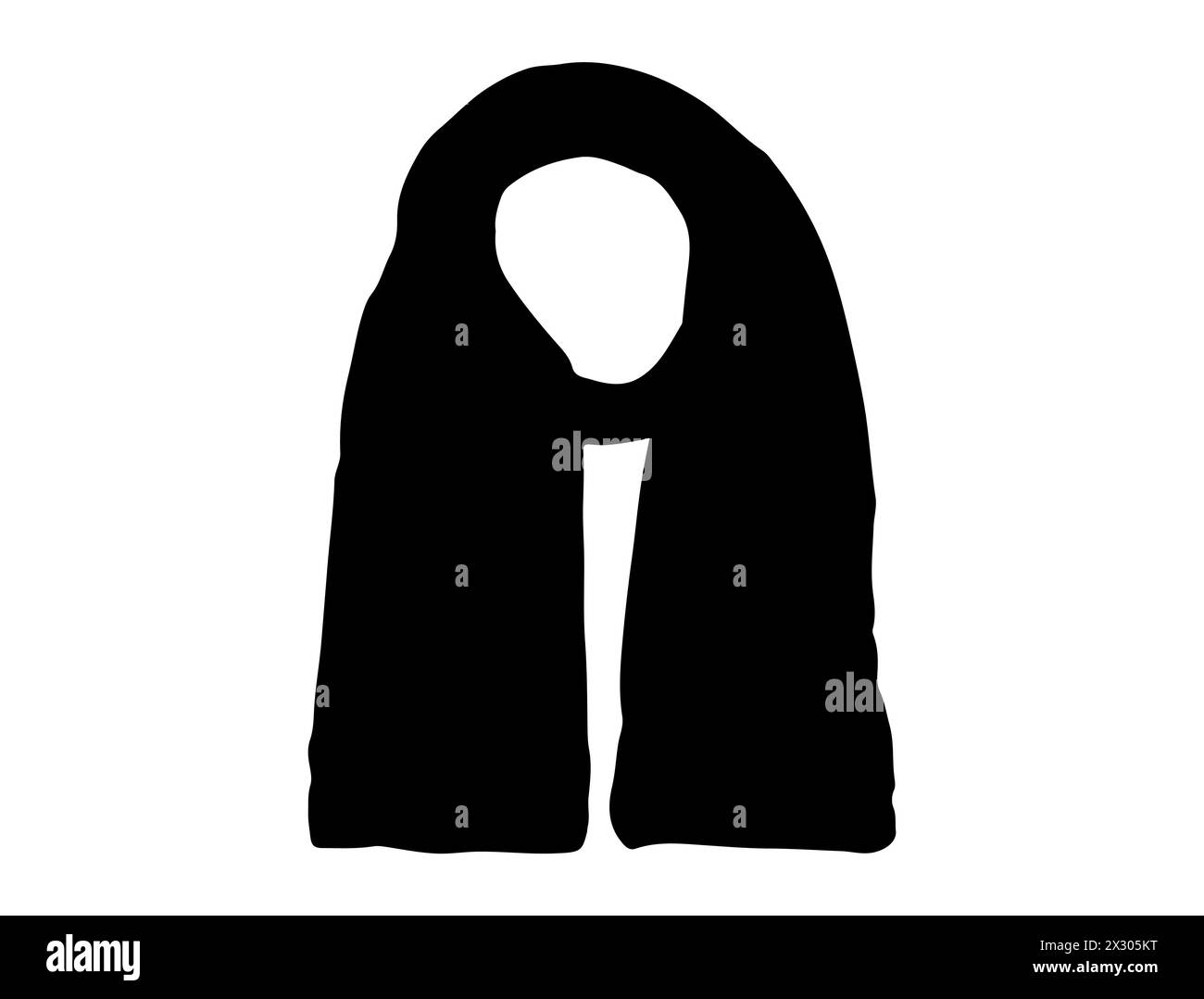 Scarf silhouette vector art Stock Vector Image & Art - Alamy