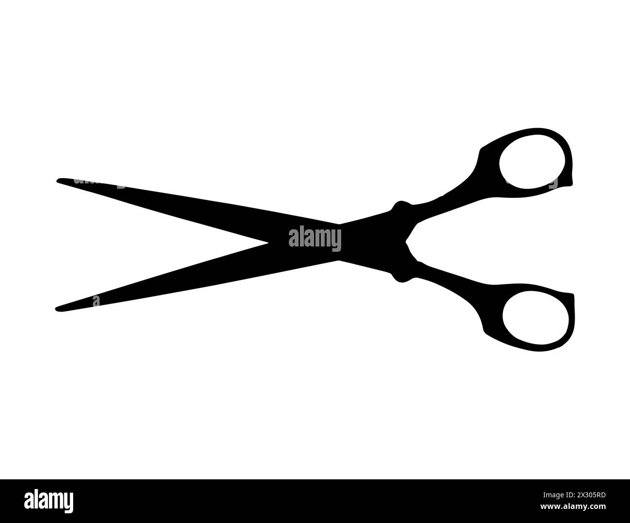 Scissor silhouette vector art Stock Vector Image & Art - Alamy