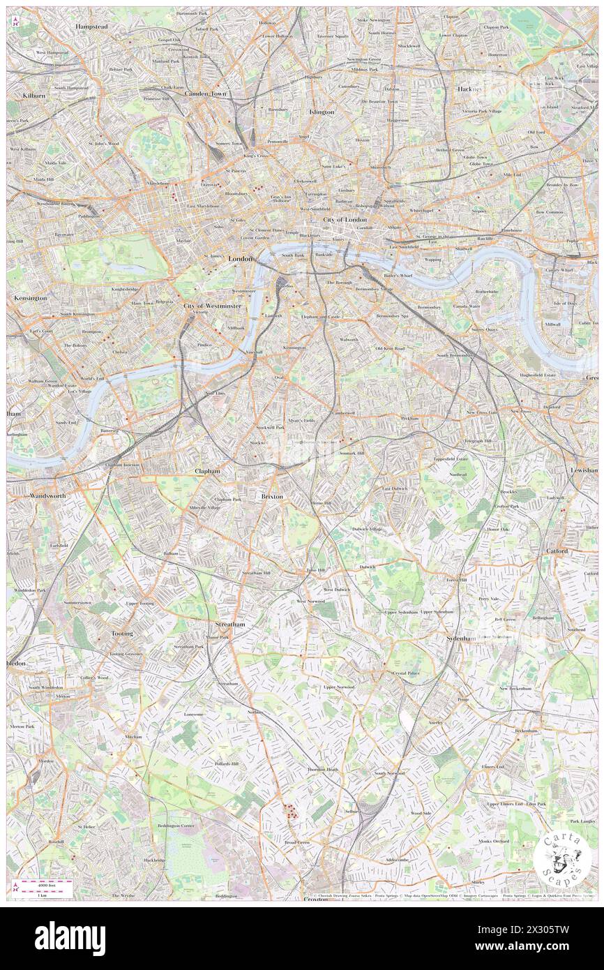 Brixton london map hi-res stock photography and images - Alamy