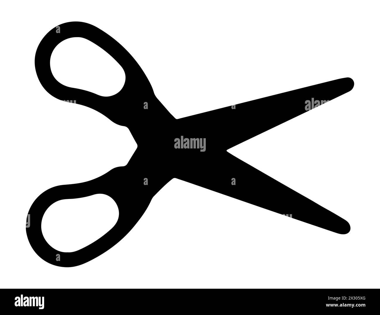 Scissor silhouette vector art Stock Vector Image & Art - Alamy
