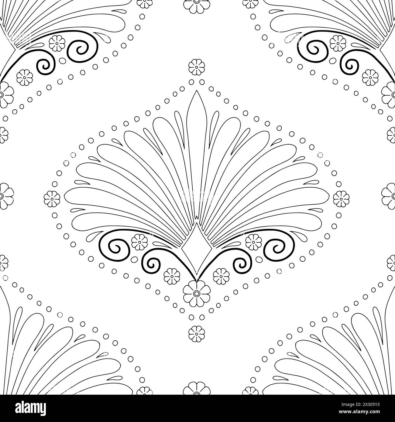 Anthemion decoration Stock Vector Images - Alamy