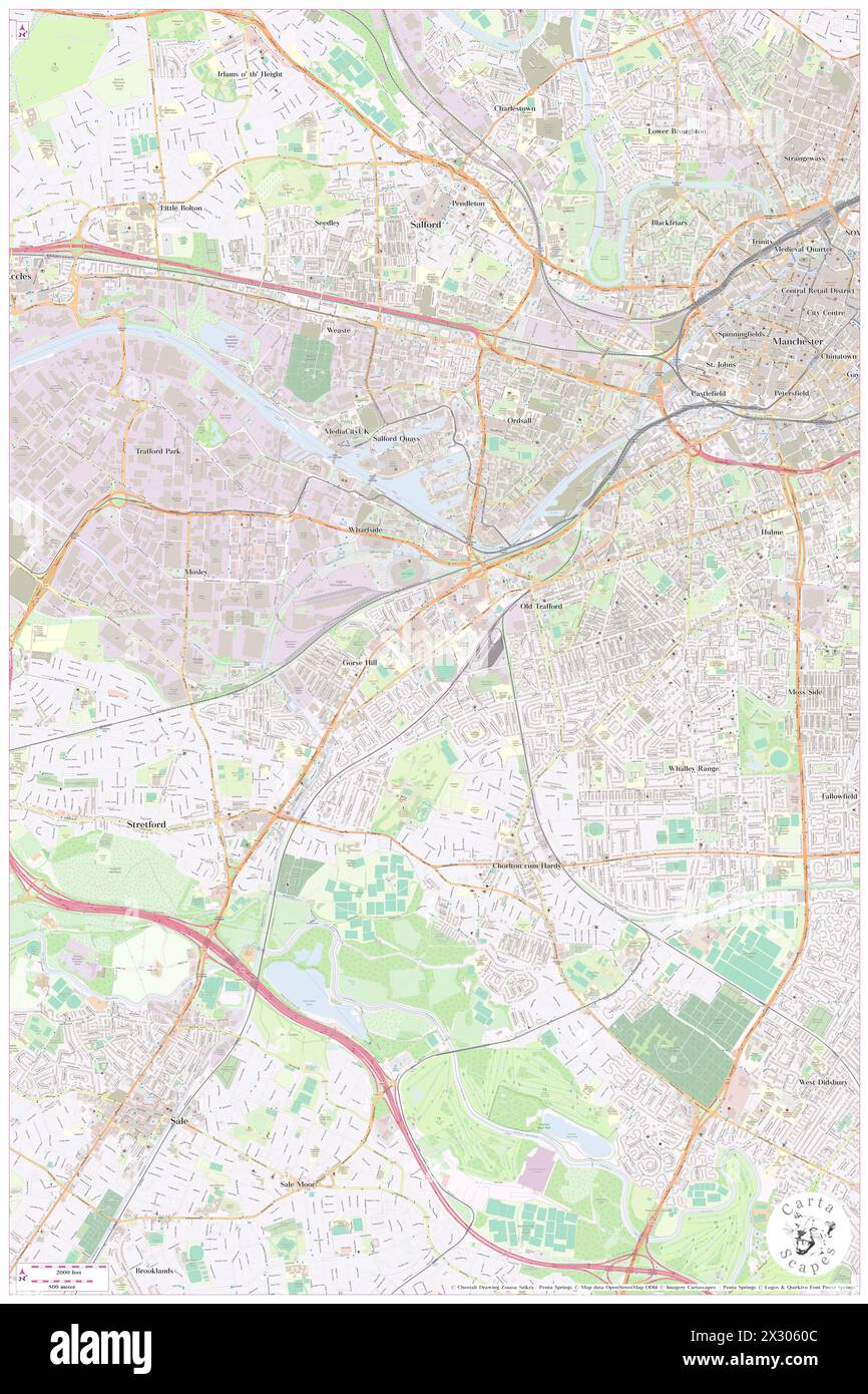 Map of old trafford hi-res stock photography and images - Alamy