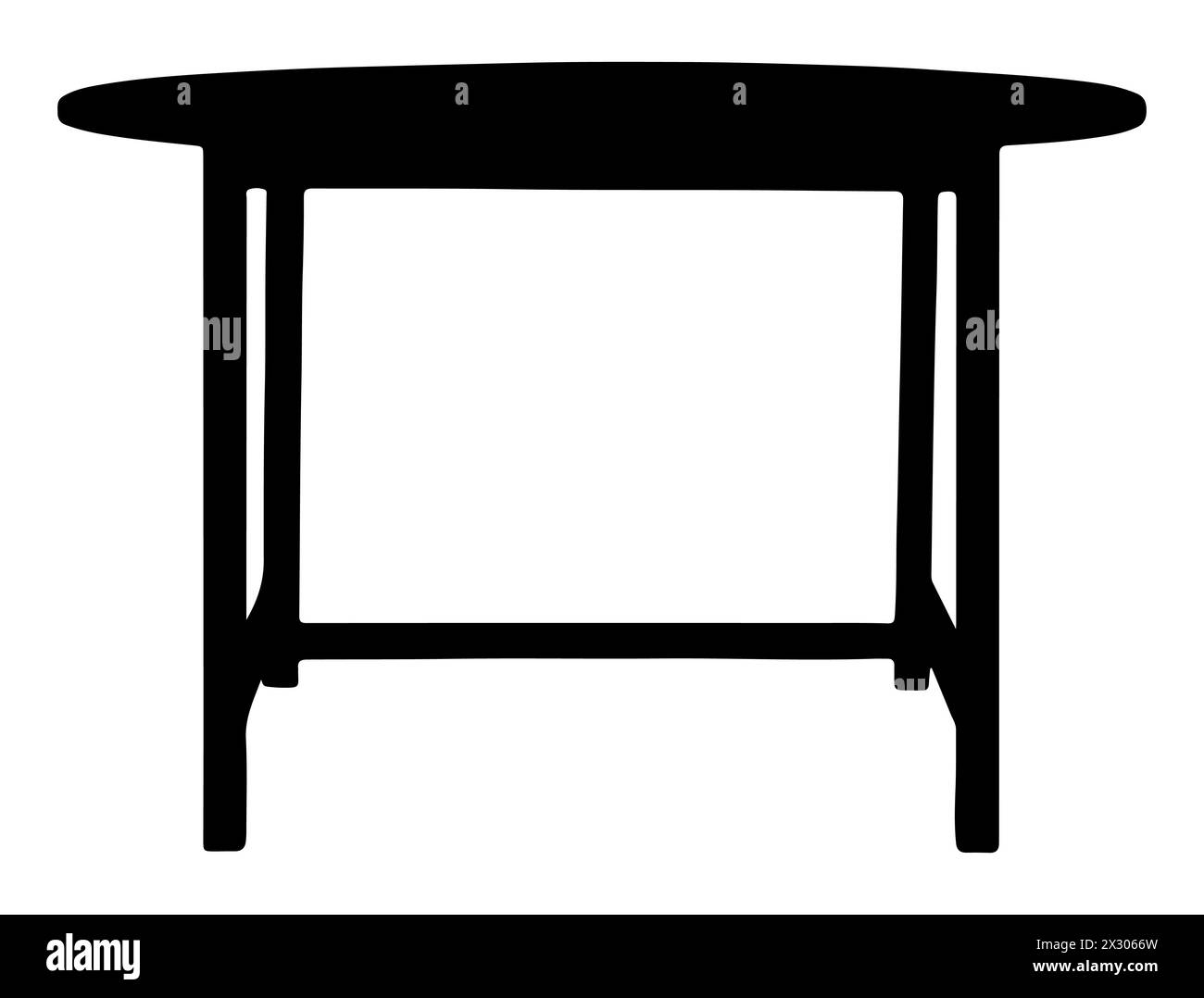 Table silhouette vector art Stock Vector Image & Art - Alamy
