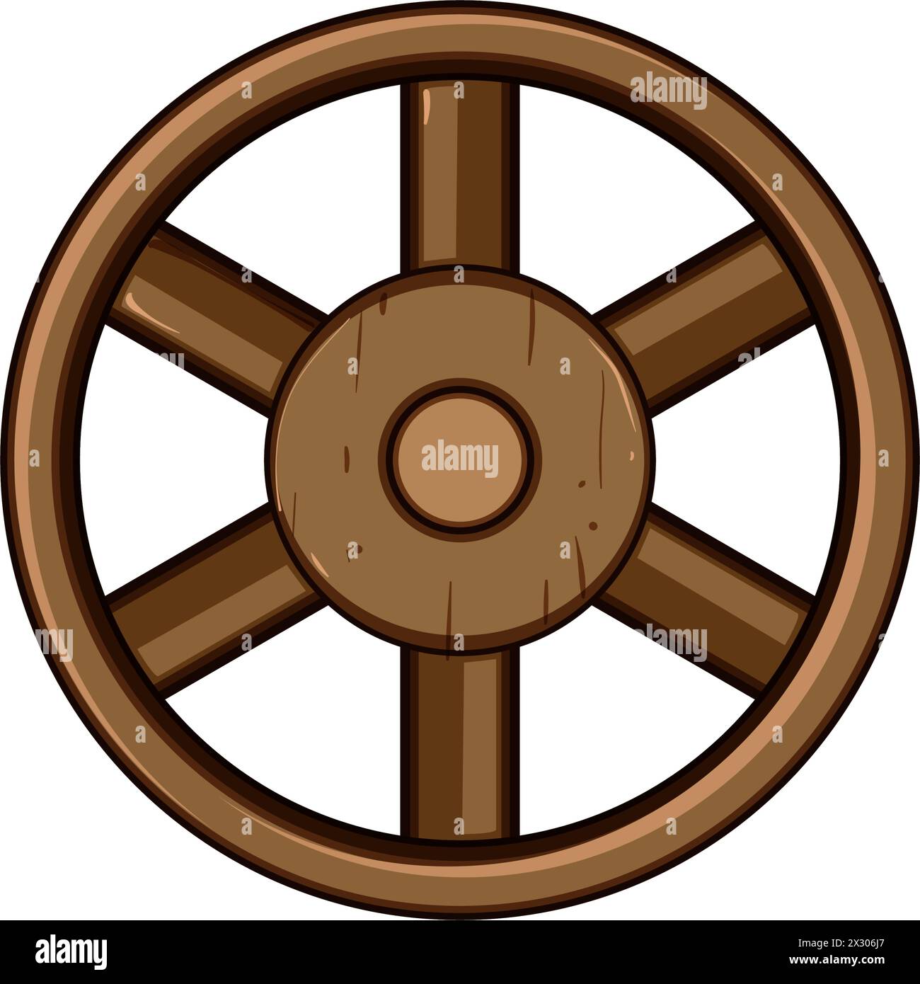 innovation wheel ancient cartoon vector illustration Stock Vector Image ...