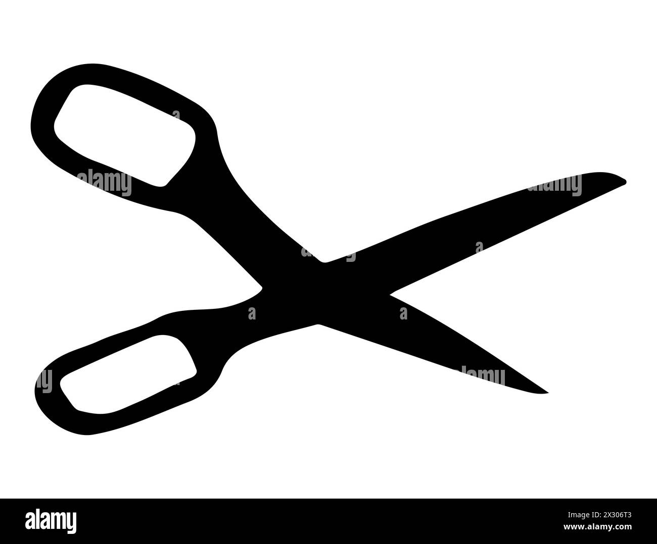 Scissor silhouette vector art Stock Vector Image & Art - Alamy