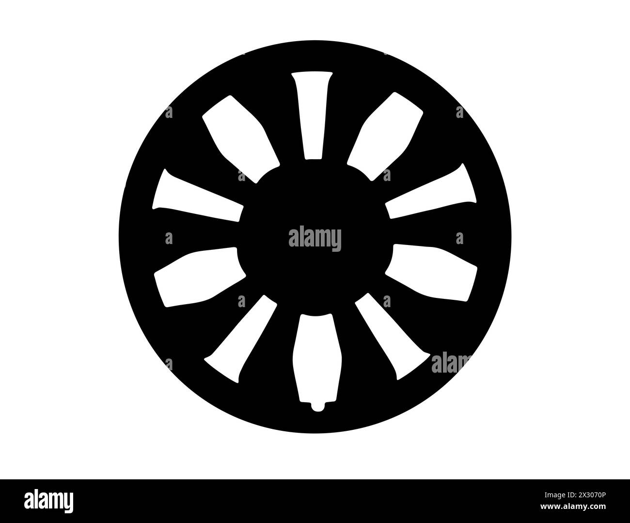 Wheel rim silhouette vector art Stock Vector Image & Art - Alamy