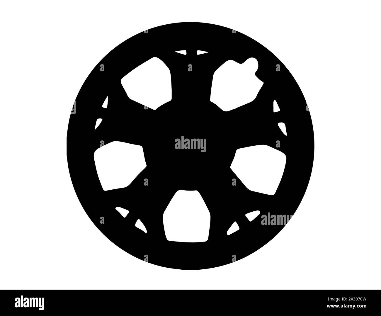 Wheel rim silhouette vector art Stock Vector Image & Art - Alamy