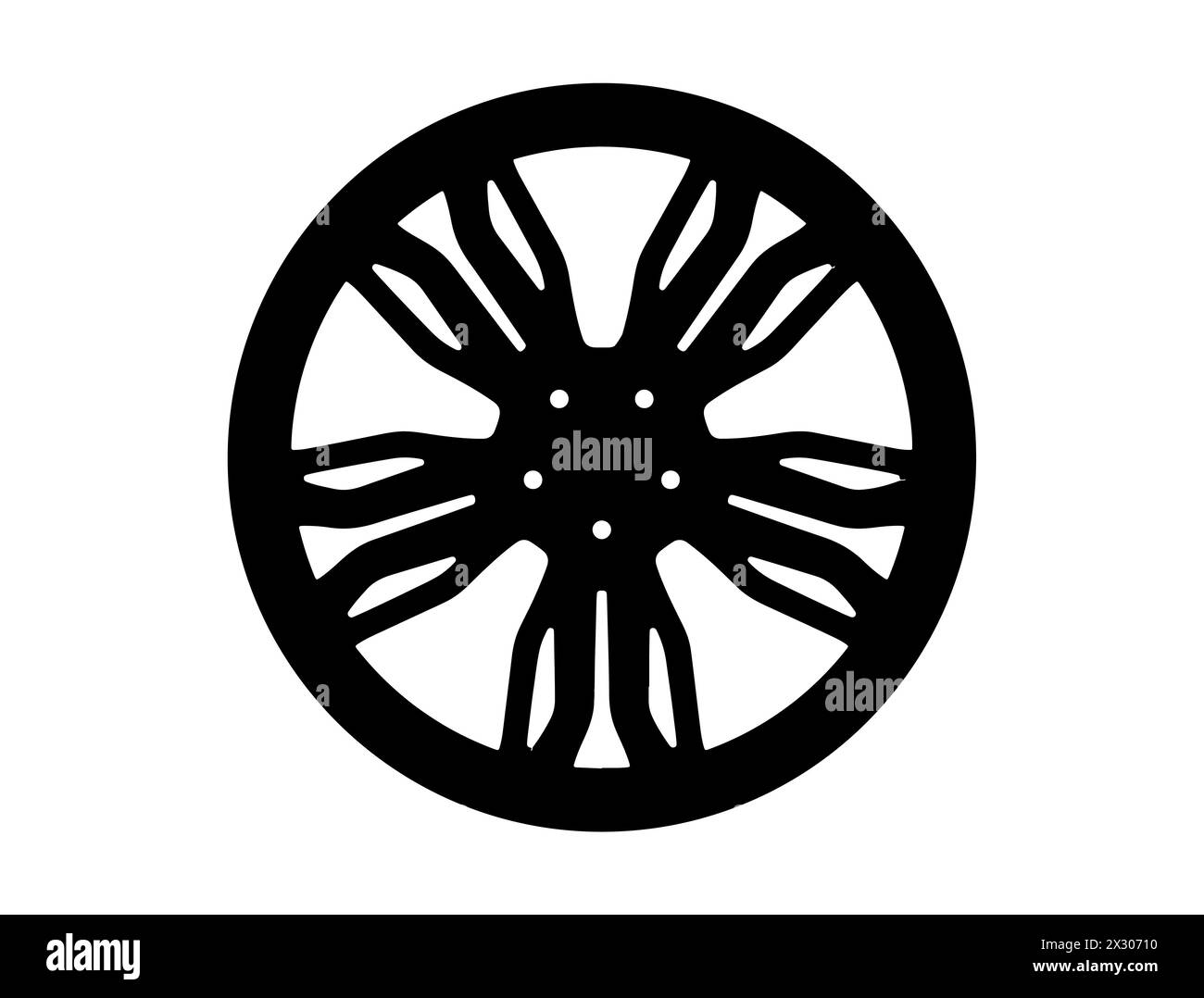 Wheel rim silhouette vector art Stock Vector Image & Art - Alamy
