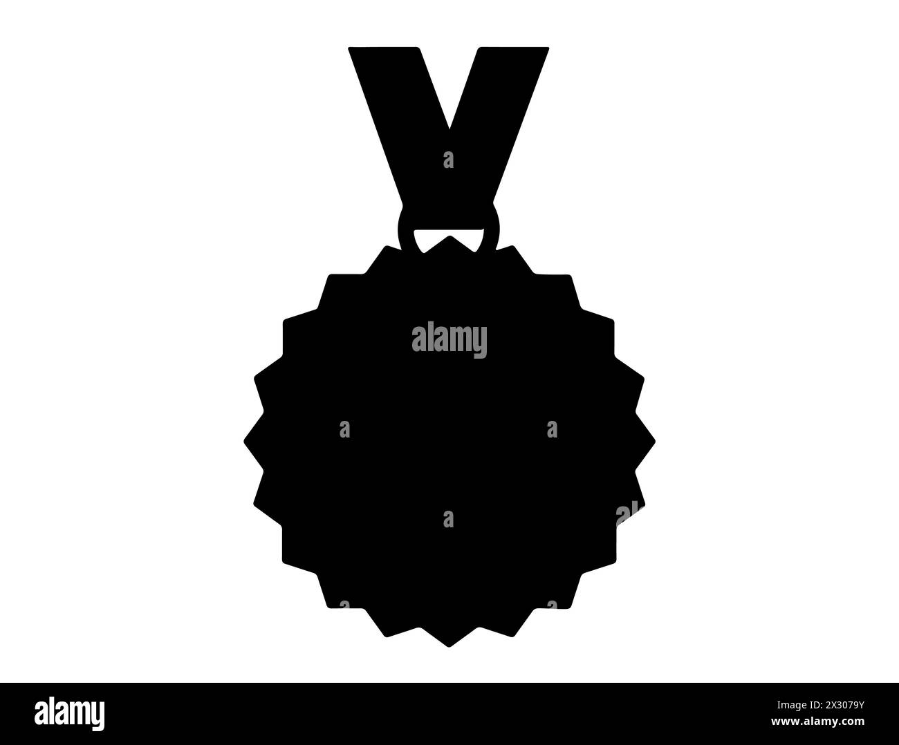 Award medal silhouette vector art Stock Vector Image & Art - Alamy