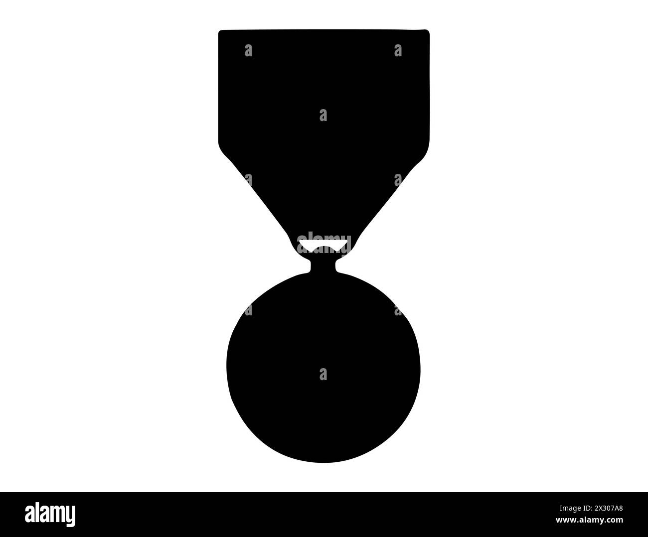 Award medal silhouette vector art Stock Vector Image & Art - Alamy